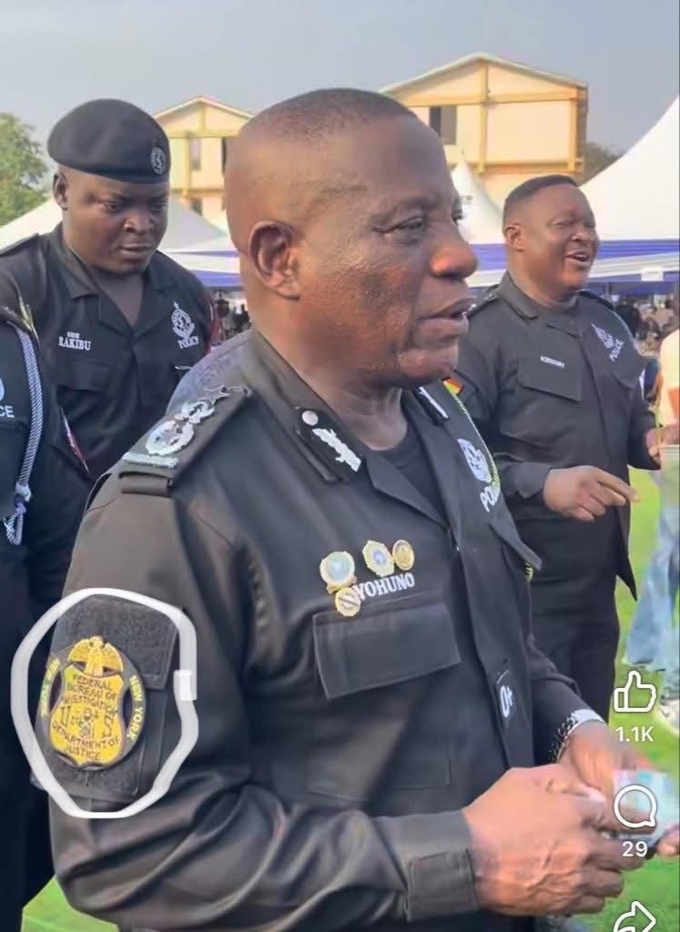 Public Outcry as Ghana’s IGP Appears in FBI Badge on Official Uniform ...